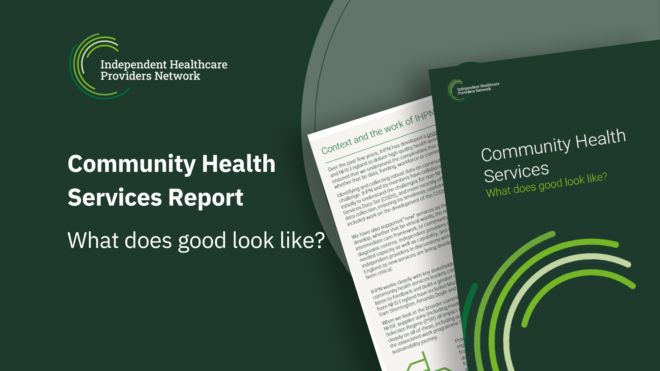IHPN releases Community Health Services report “What does good look ...
